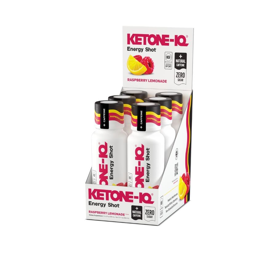 Ketone-IQ Shots 6 Pack Caffeine Raspberry Lemonade| Contender Bicycles